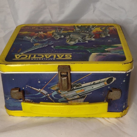 aladdin | Other | Vintage 978 Battlestar Galactica Metal Lunchbox Lunch ...